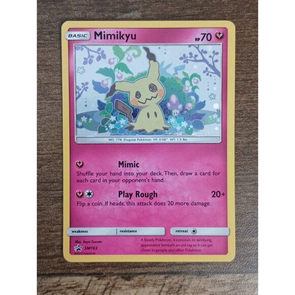 Toys | Mimikyu Promo Sm163 Team Up Blister Sun Moon Holo Vlp Pokmon Tcg ...